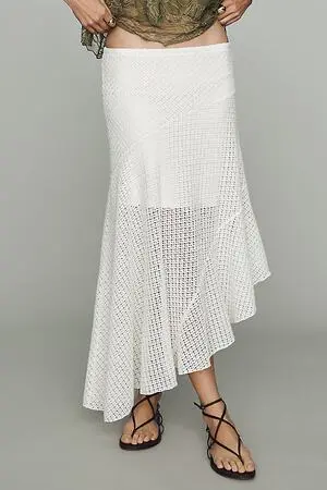 Anthropologie Asymmetric Midi Skirt