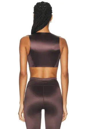 NIKESKIMS Shine Open Scoop Bra In Black - Phoenix