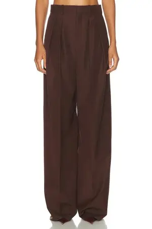 Saint Laurent Straight Leg Pant - Chocolat