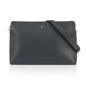 LUIS STEVEN Laptop Sleeve With Interior Pockets And Detachable Strap - Grey