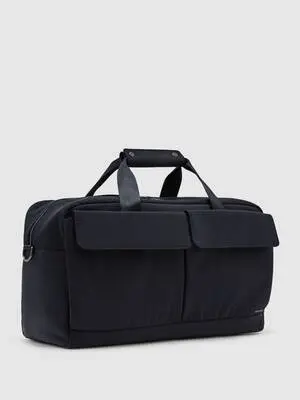 REISS Gaston Technical Twin-pocket Duffle Bag - Blue
