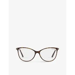 TOM FORD Ft5616-b Square-frame Acetate Glasses - Brown