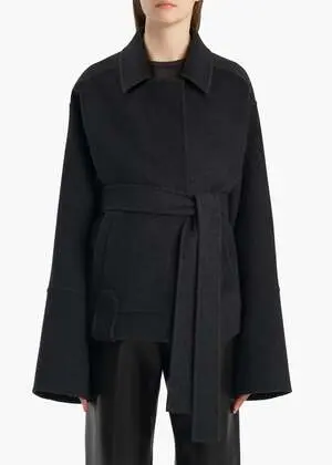Khaite Alder Wool Jacket - Charcoal