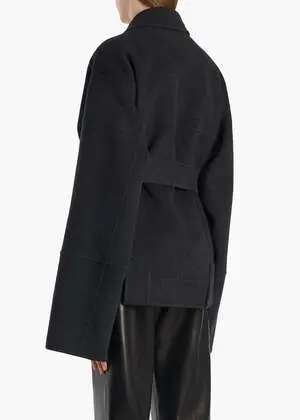 Khaite Alder Wool Jacket - Charcoal