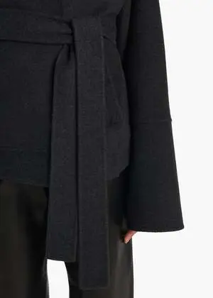 Khaite Alder Wool Jacket - Charcoal
