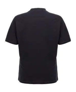 Brunello Cucinelli Logo Embroidered Crewneck T-shirt