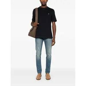 Brunello Cucinelli Logo Embroidered Crewneck T-shirt