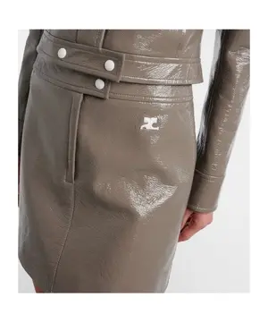 COURREGES Vinyl Miniskirt