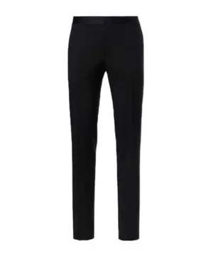 Canali Wool And Mohair Suit Pants - Black