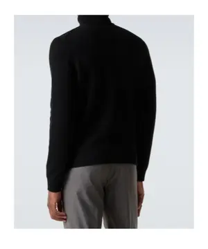 Ralph Lauren Embroidered Cashmere Turtleneck Sweater