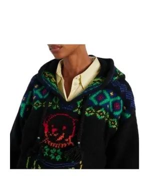 Polo Ralph Lauren Bear" Motif Hooded Sweater