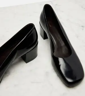 THE ROW Penelope Leather Pumps