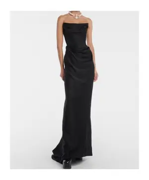 VIVIENNE WESTWOOD Off-shoulder Satin Gown