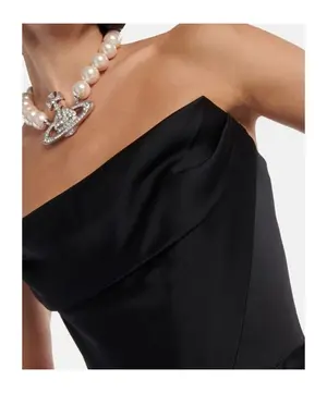 VIVIENNE WESTWOOD Off-shoulder Satin Gown