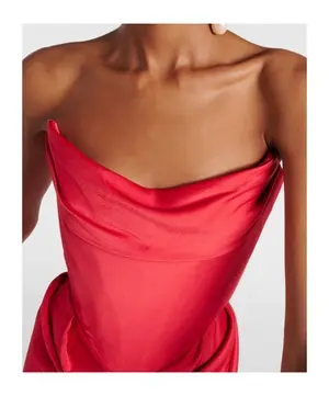 VIVIENNE WESTWOOD Off-shoulder Satin Gown