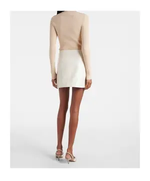 COURREGES Redition Faux Leather Mini Skirt - White