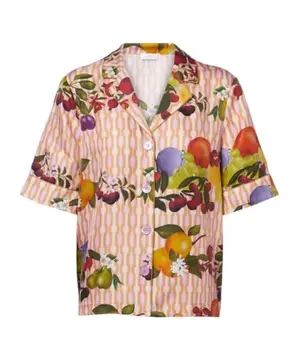 ERES Printed Silk Twill Shirt - Pink