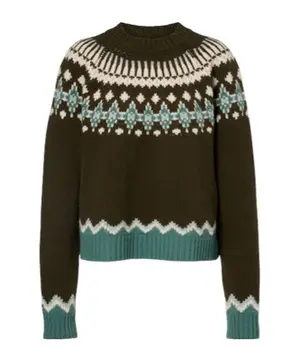 Alanui Sweet Winter Virgin Wool Sweater - Black