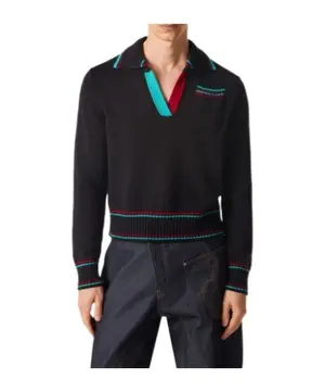 J.W.ANDERSON Color-block Trim Versatile Minimalist Sweater