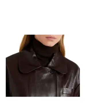 SELF-PORTRAIT Cropped Leather Jacket