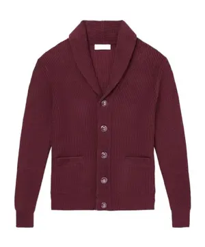 Brunello Cucinelli Collared Long-sleeved Knit Sweater - Red