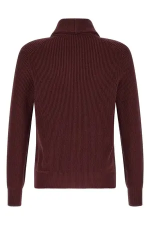 Brunello Cucinelli Malfile Shawl Collar Cardigan - Red