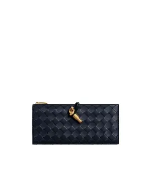 Bottega Veneta Andiamo Wallet Organizer - Midnight