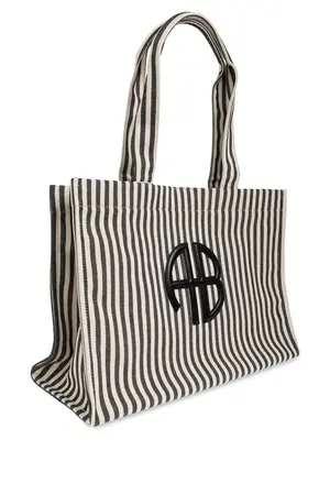 ANINE BING Striped Shoulder Bag