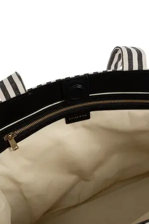 ANINE BING Striped Shoulder Bag