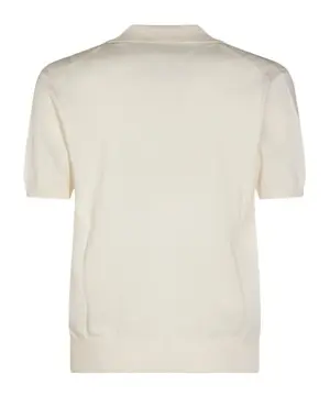 Canali Textured Knit Polo Top