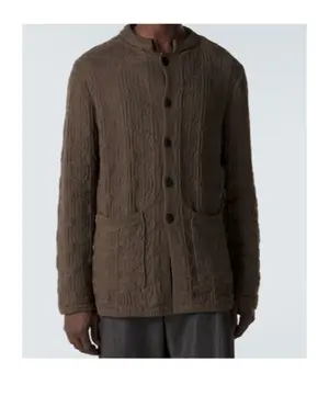 Giorgio Armani Ribbed-knit Cotton-blend Cardigan