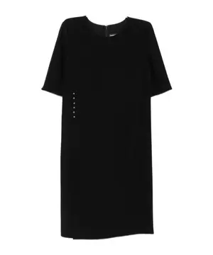 Emporio Armani Stud-embellished Mini Dress - Black