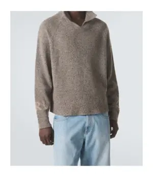 ERL Wool-blend Split High-neck Sweater