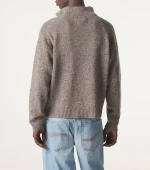 ERL Wool-blend Split High-neck Sweater