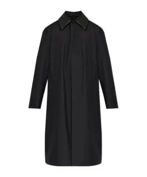Bottega Veneta Long-sleeved Coat - Black
