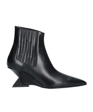 Attico Geometric Heel Ankle Boots