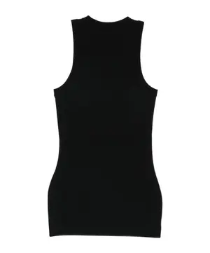 LISA YANG Ribbed Sleeveless Round Neck Vest