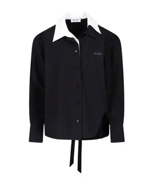 Attico Long Sleeve Shirt - Black