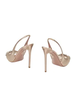 AQUAZZURA Firework 105 Crystal Slingback Heeled Pumps