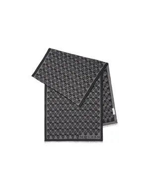 Alexander McQueen Skull Jacquard Scarf - Grey/black