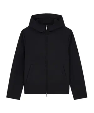 Emporio Armani Blouson Jacket Seersucker With Down And Feather Padding