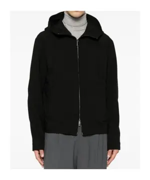 Emporio Armani Blouson Jacket Seersucker With Down And Feather Padding