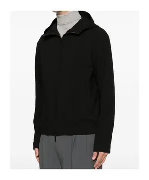 Emporio Armani Blouson Jacket Seersucker With Down And Feather Padding