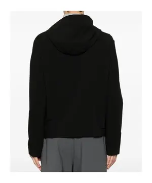 Emporio Armani Blouson Jacket Seersucker With Down And Feather Padding