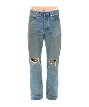 PURPLE BRAND Belt Loop Jeans With Button Closure