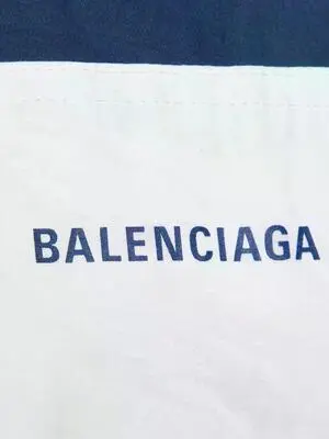 Balenciaga Color-block Logo Print Jacket