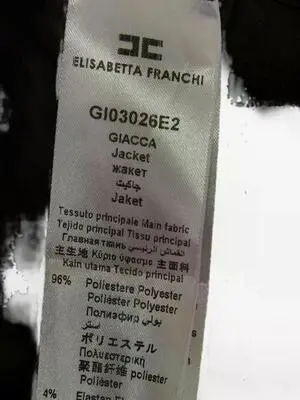 Elisabetta Franchi Double-breasted Crepe Blazer