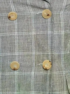 Sandro Plaid Double-breasted Blazer