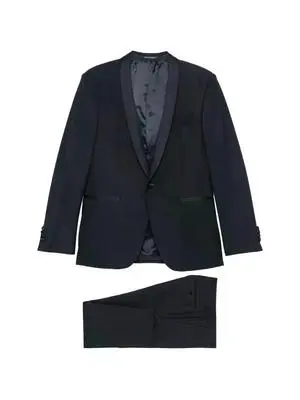 CARLO PIGNATELLI Shawl-lapel Single-breasted Suit - Blue