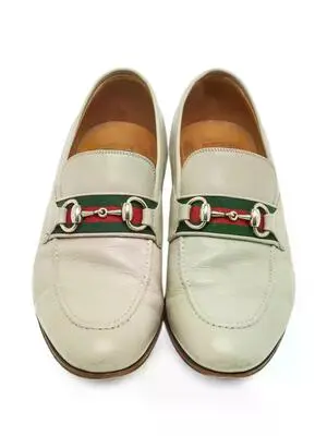 Gucci Horsebit Web Loafers - Neutrals